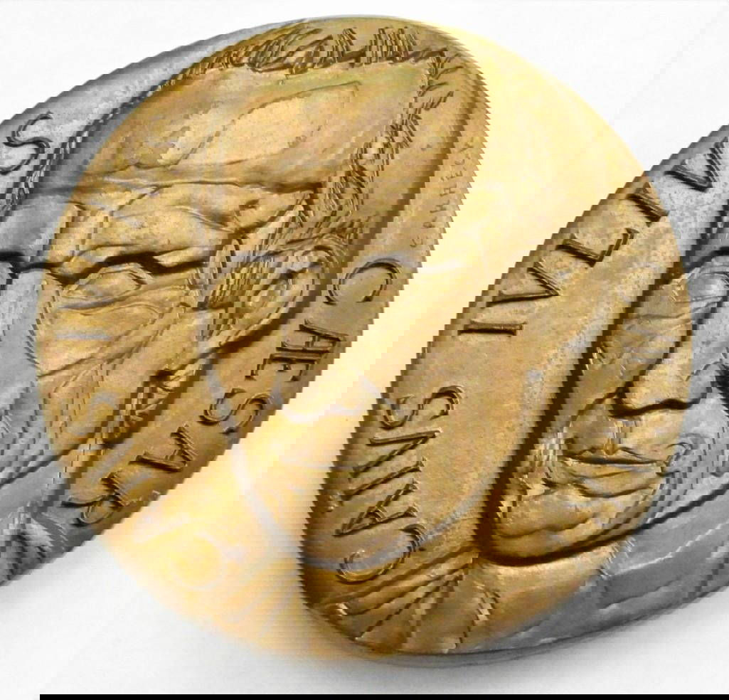 Bronze Medal Juluis Caesar Auction