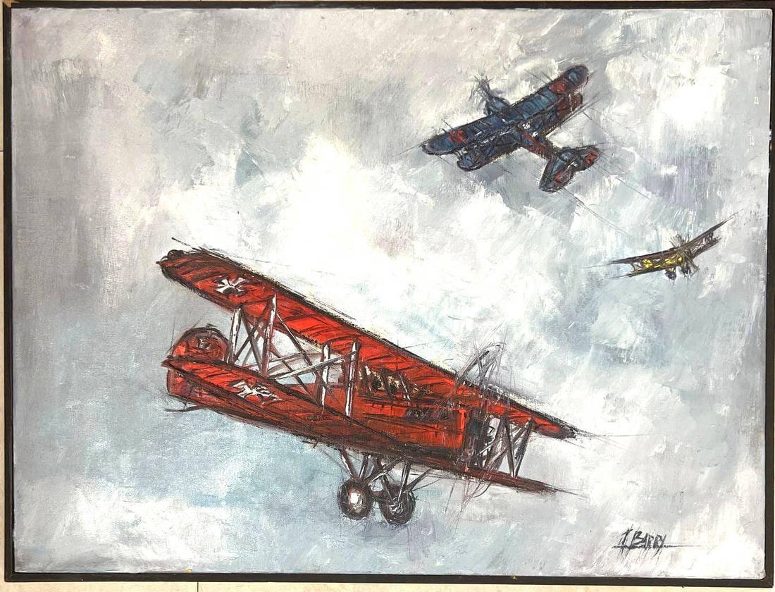 Framed Oil On Canvas Signed J. Barry (20th Century) Auction