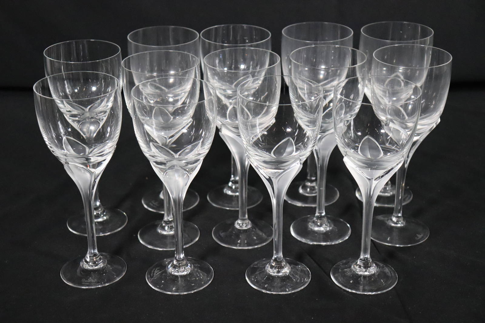 13 Rosenthal Crystal Wine Glasses Studio-linie" By Rosenthal Auction