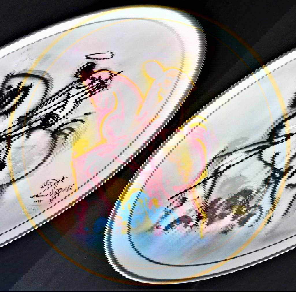 Large Porcelain Plate By Salvador Dali Auction