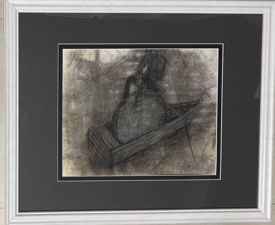 Alexis Leyva Machado Kcho (born 1970) Cuban Framed Mixed Media On Paper ...