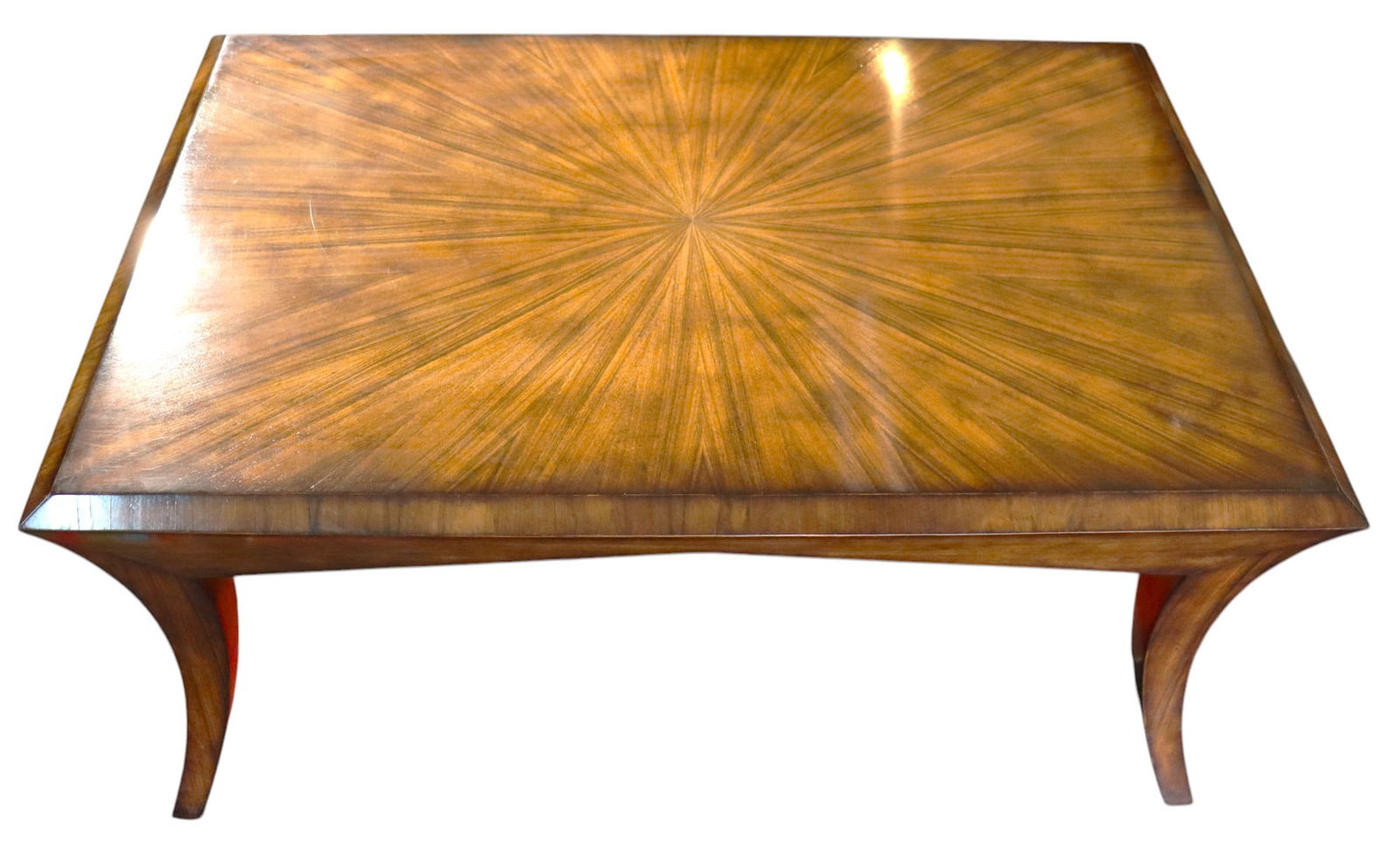Vintage Wooden Art Deco Style Coffee Table By D'cota Design Miami Auction