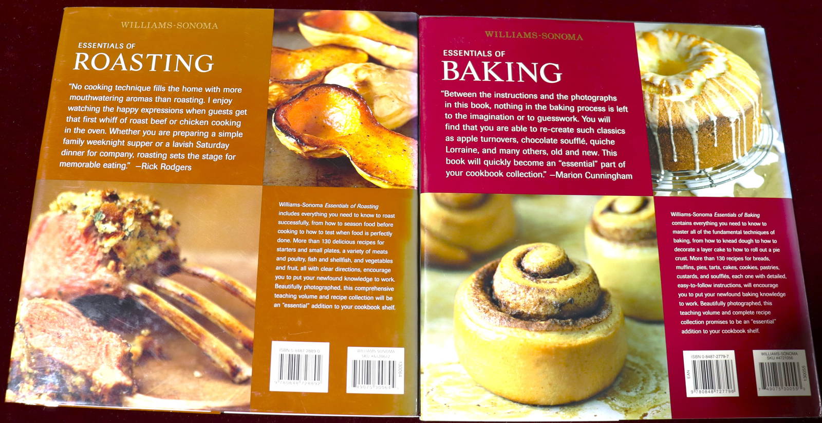 Three Cookbooks With Recipes By Williams-sonoma Essentials Of Auction