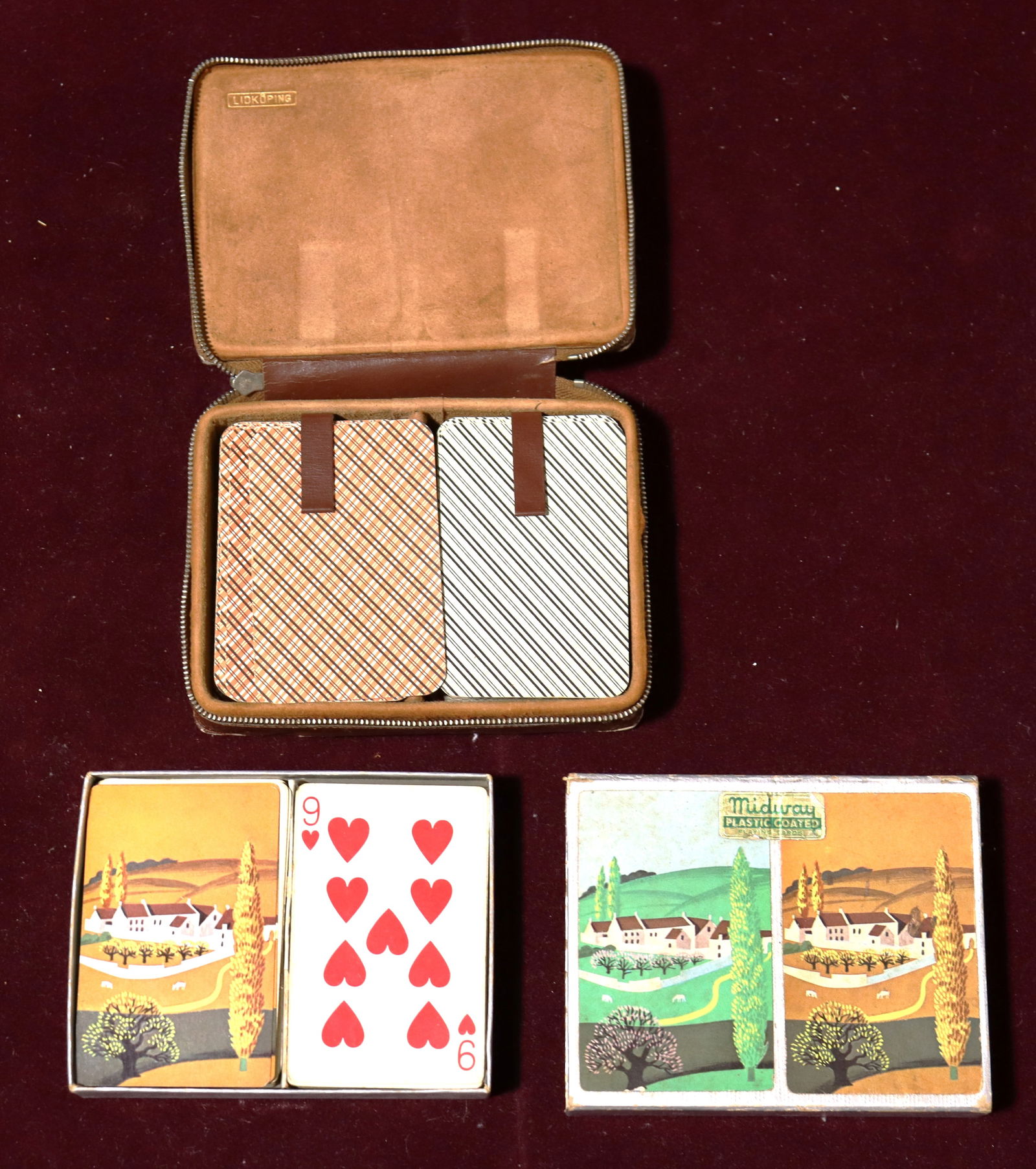 Set Of Two Vintage Playing Cards Auction