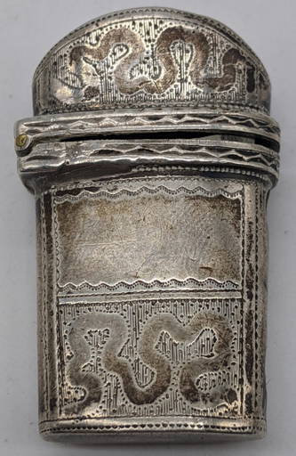 A George Iii Thomas Willmore Silver Etui, Hallmarked Bi