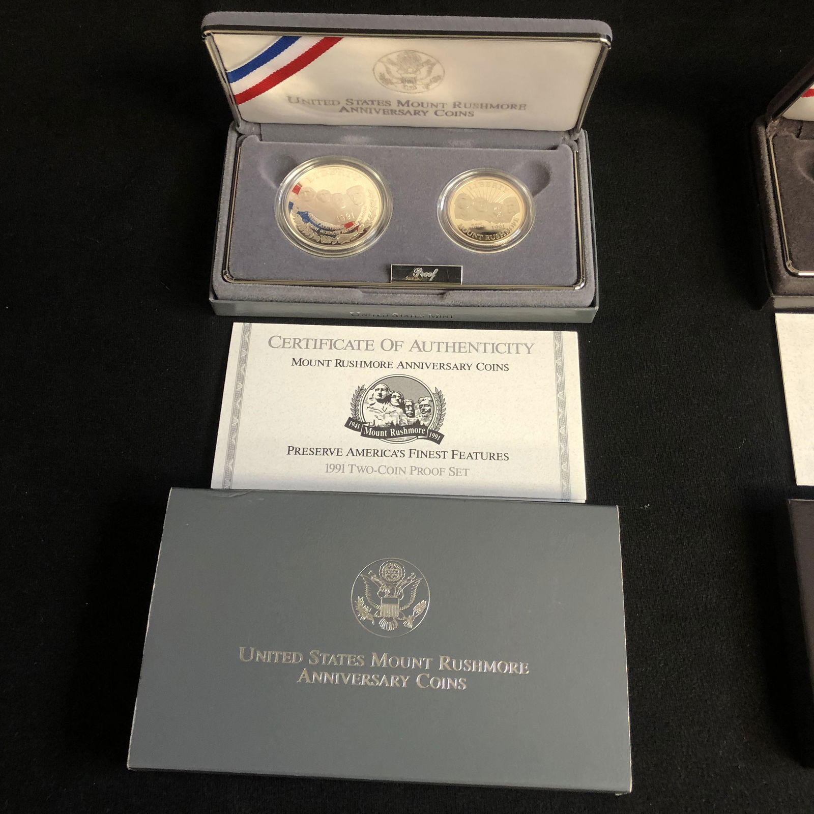 United States Mount Rushmore Proof Anniversary Coins
