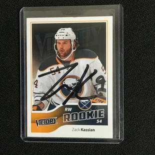 Zach Kassian Signed Victory Rookie Card