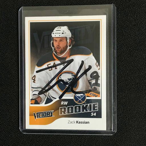Zach Kassian Signed Victory Rookie Card