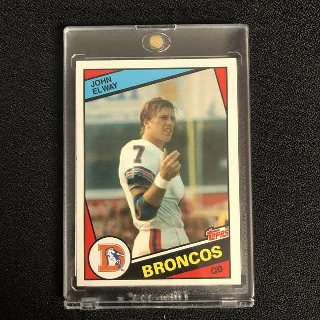 1984 85 Topps #63 John Elway Rookie Card