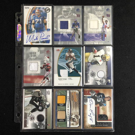 FOOTBALL AUTO/ PATCH CARD LOT - Jun 22, 2020 | Canuck Auctions in Canada