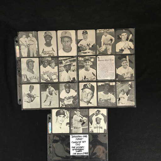 1982 "baseball Card News" Complete Set (20)