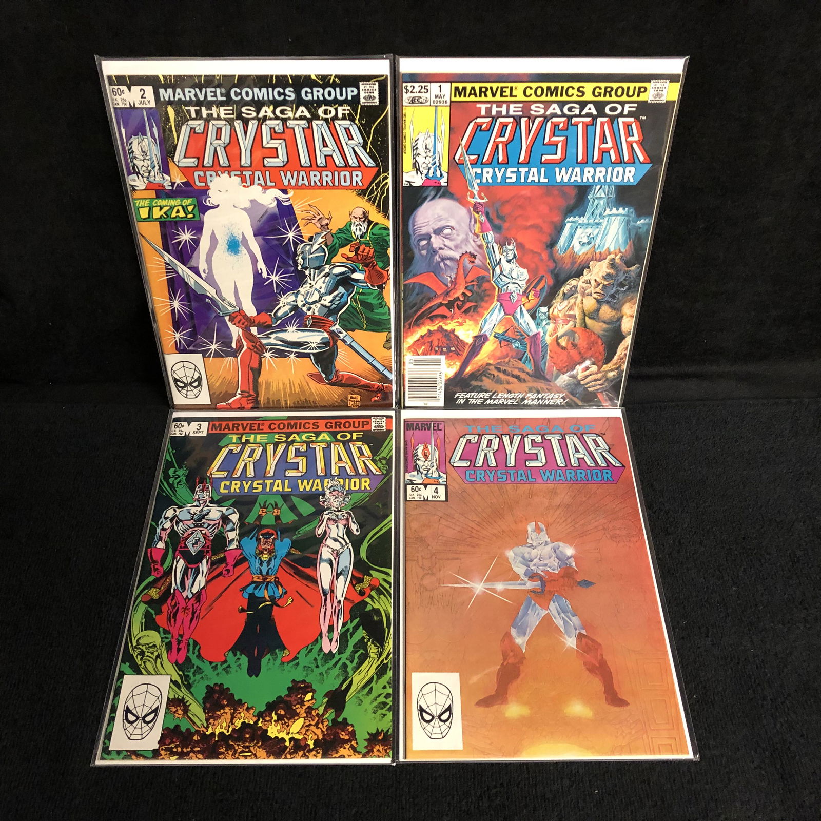 The Saga Of Crystar Comic Book Lot (#1, #2, #3 & #4)