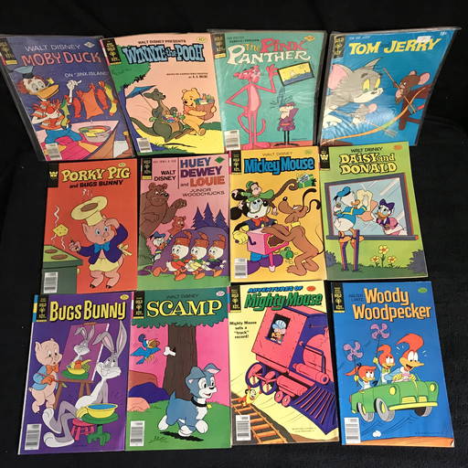 Vintage Gold Key Comic Book Lot (bugs Bunny, Scamp,