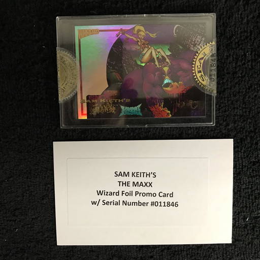 Sam Keith's The Maxx Wizard Foil Promo Card W/ Serial