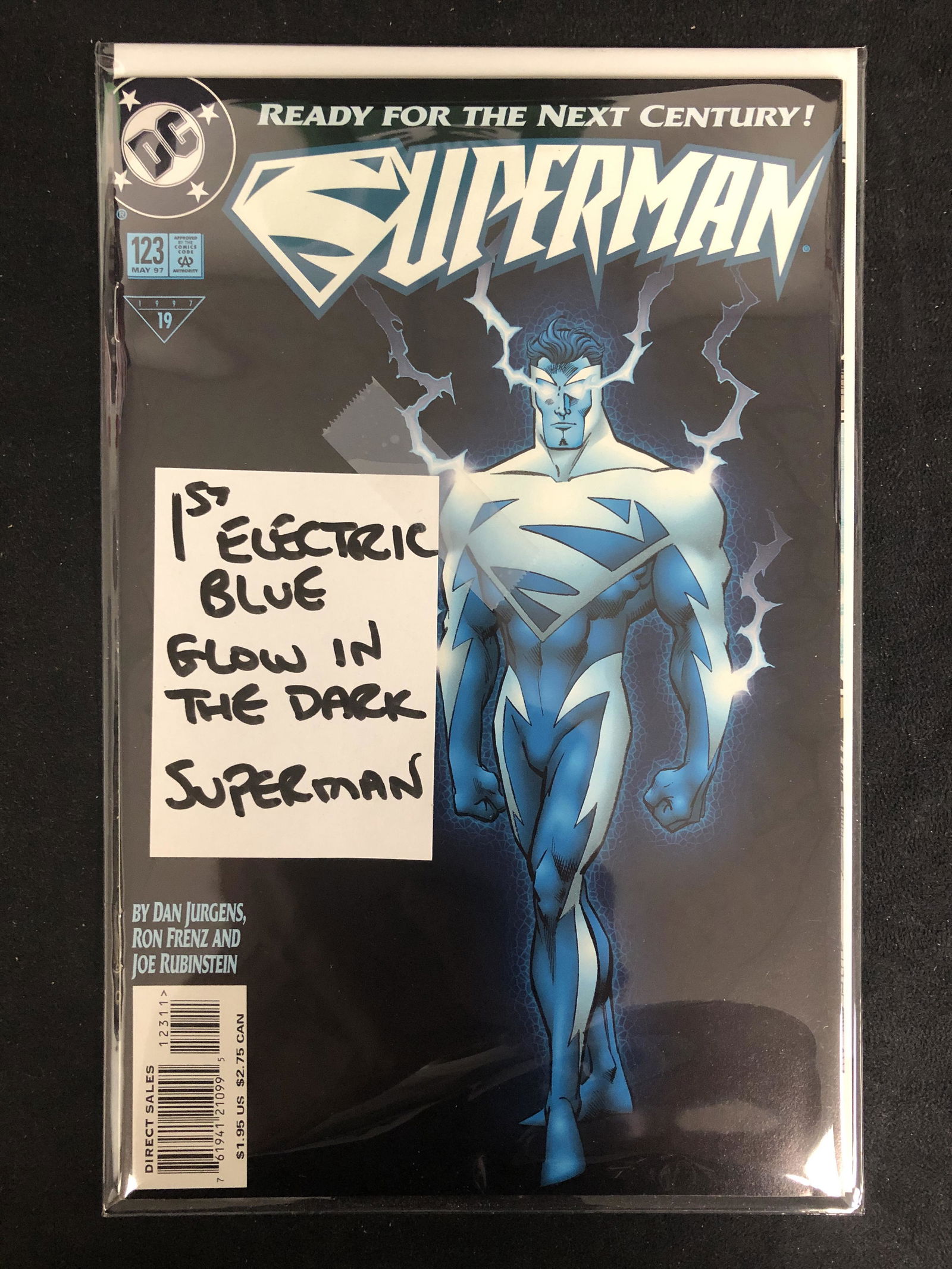 Superman #123 (dc Comics) 1st Electric Blue