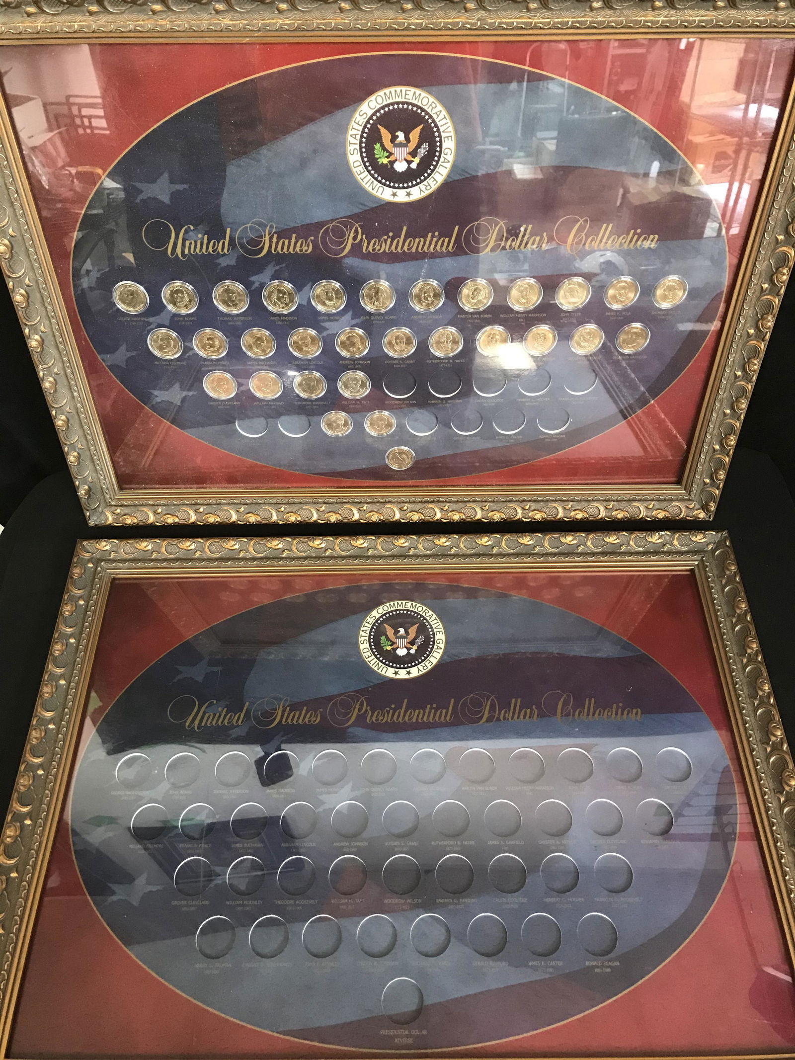 United States Presidential Dollar Coin Collection W/emp
