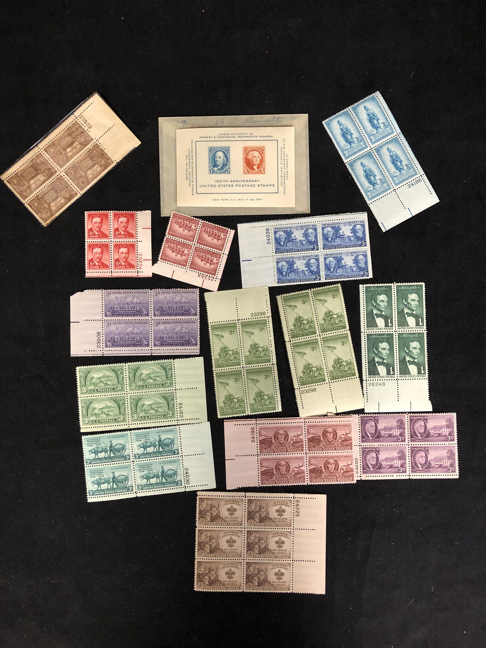 U.s. Stamp Plate Blocks