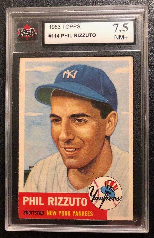 1953 Topps No. 114 Phil Rizzuto Baseball Card ( Ksa