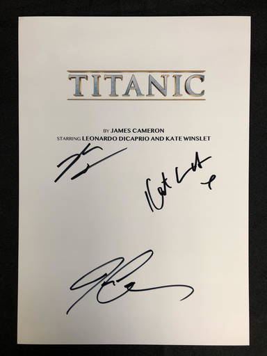 Titanic Cast Signed Script Cover ( Ra Coa)