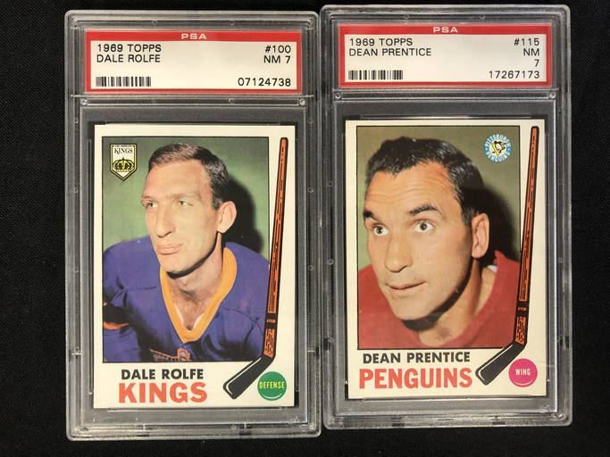 1969 Topps #100 Dale Rolfe Nm 7/ 1969 Topps #115 Dean