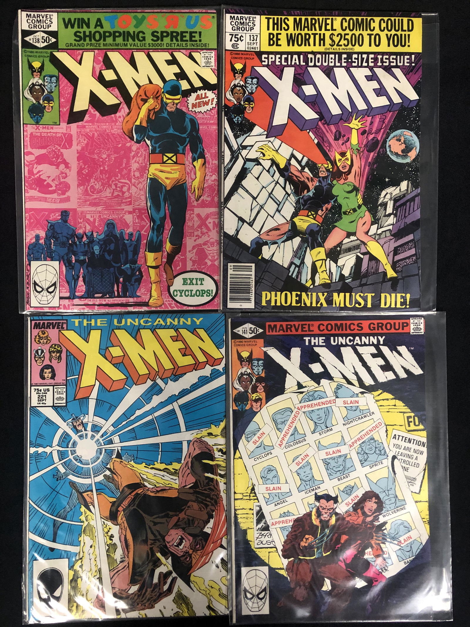 Assorted X Men Comic Book Lot (marvel Comics)