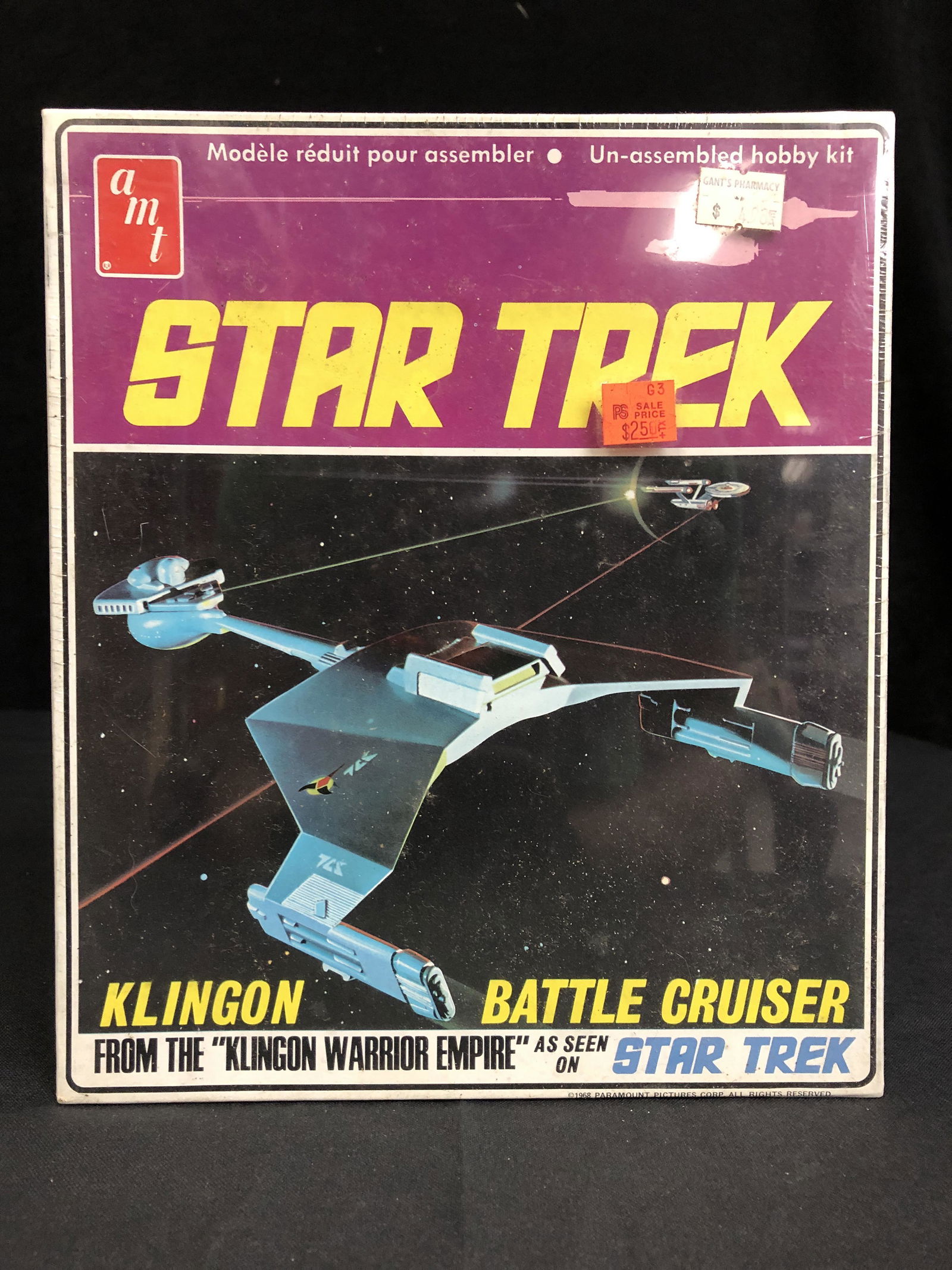 Amt Star Trek Klingon Battle Cruiser Unassembled Model