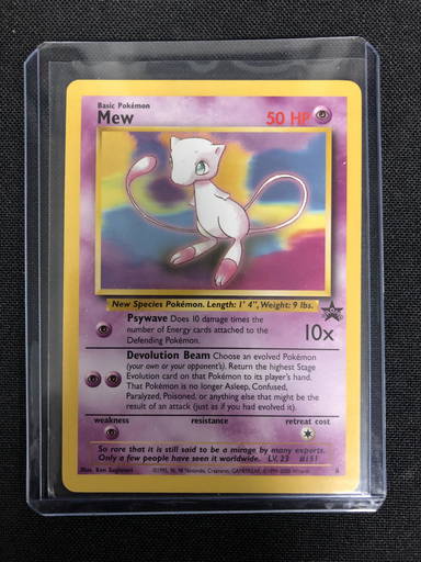 1995 ORIGINAL MEW POKEMON CARD BLACK STAR PROMO #8 FIRS - Sep 06, 2021 ...