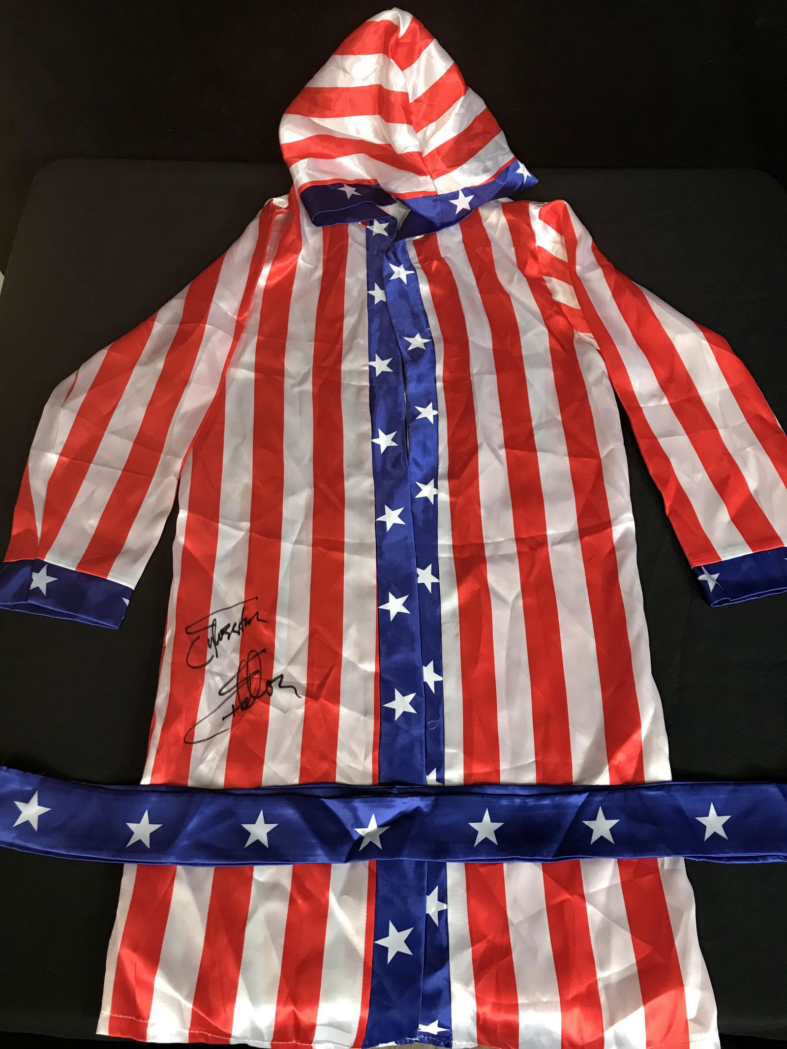 Sylvester Stallone Signed Rocky Boxing Robe ( Ra Coa)