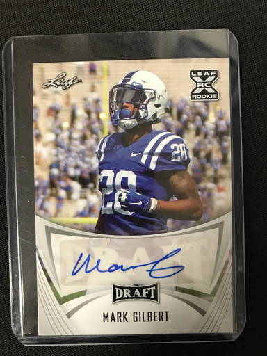 2021 Leaf Draft Football #ba Mg1 Mark Gilbert Rookie