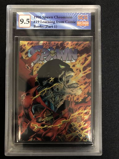 1996 Spawn Chromium #19 Learning From Comic Books Part