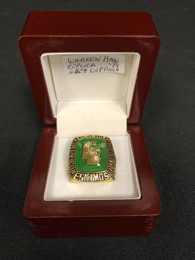 1979 Cfl Grey Cup Championship Ring Warren Moon