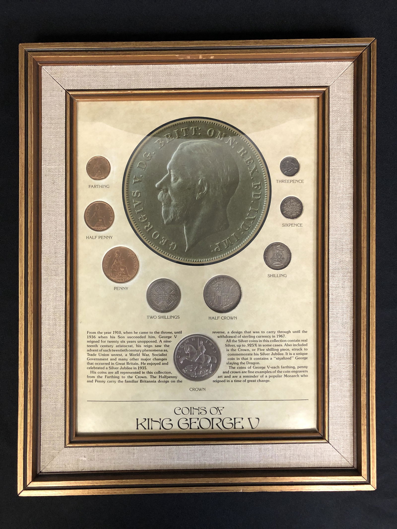 Coins Of King George The V , These Coins Are .925 Silver And Have $70 ...