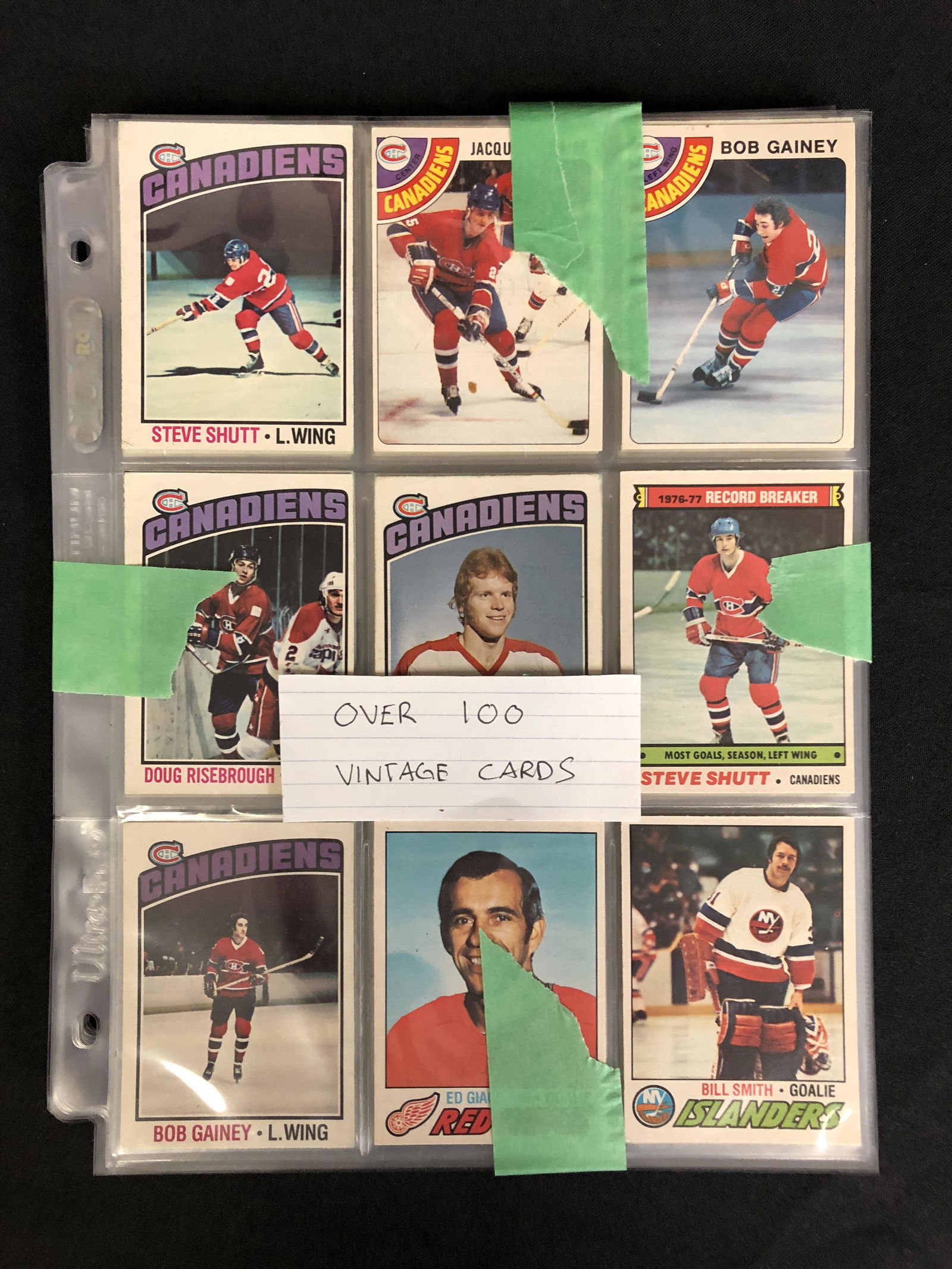 100+ Vintage Hockey Cards