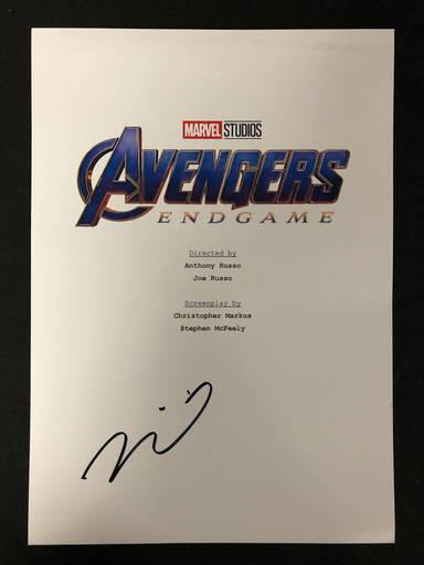 Vin Diesel Signed Avengers Script Cover (ra Coa)