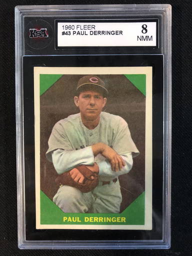 1960 Fleer No.43 Paul Derringer (ksa 8)