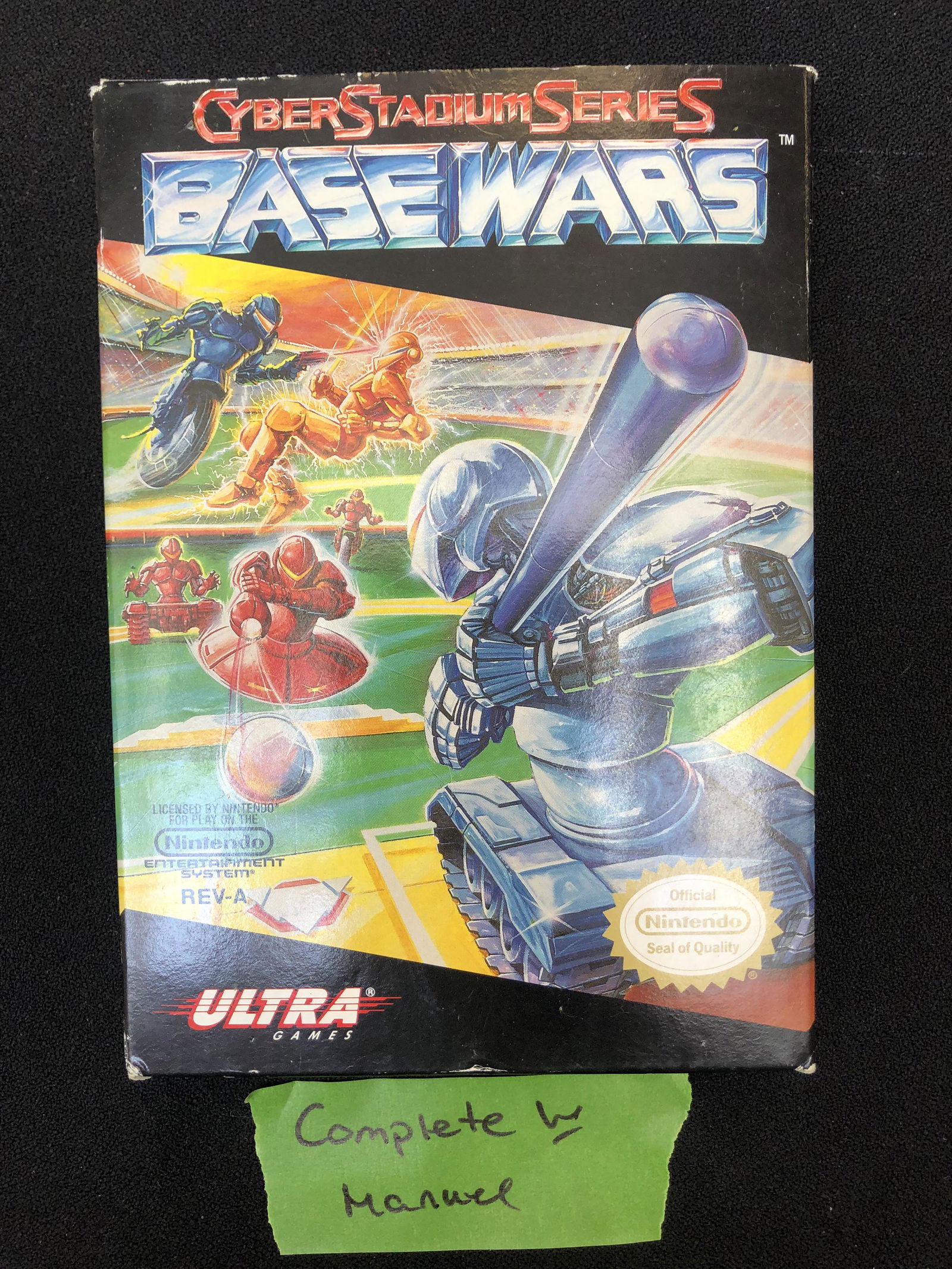 Nintendo (nes) "base Wars" Complete W/manual Video Game