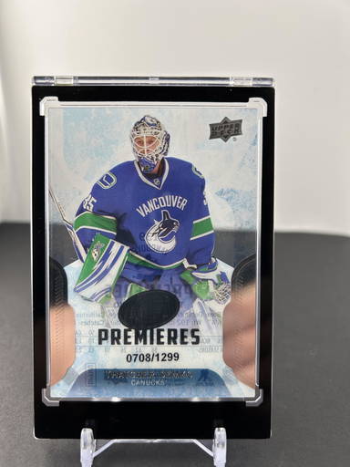 2016 17 Ice Premiers No. 139 Thatcher Demko 0708/1299 Rookie Card
