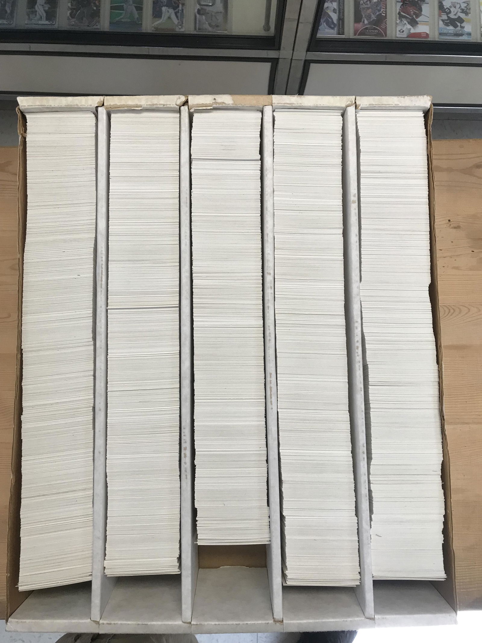 5000 Count Box Of Sports Cards