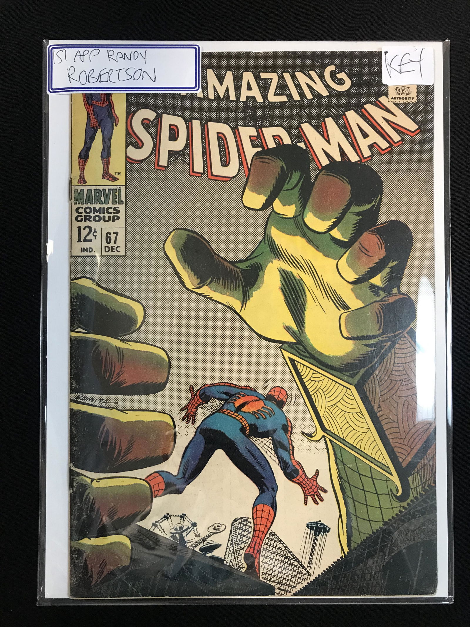The Amazing Spider Man #67 1st App Of Randy Robertson (marvel Comics)