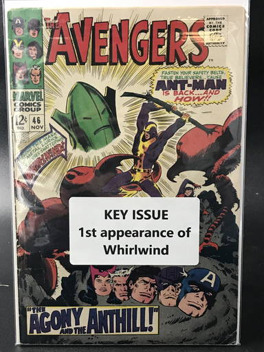 The Avengers #46 Key Issue 1st App Of Whirlwind (marvel Comics)