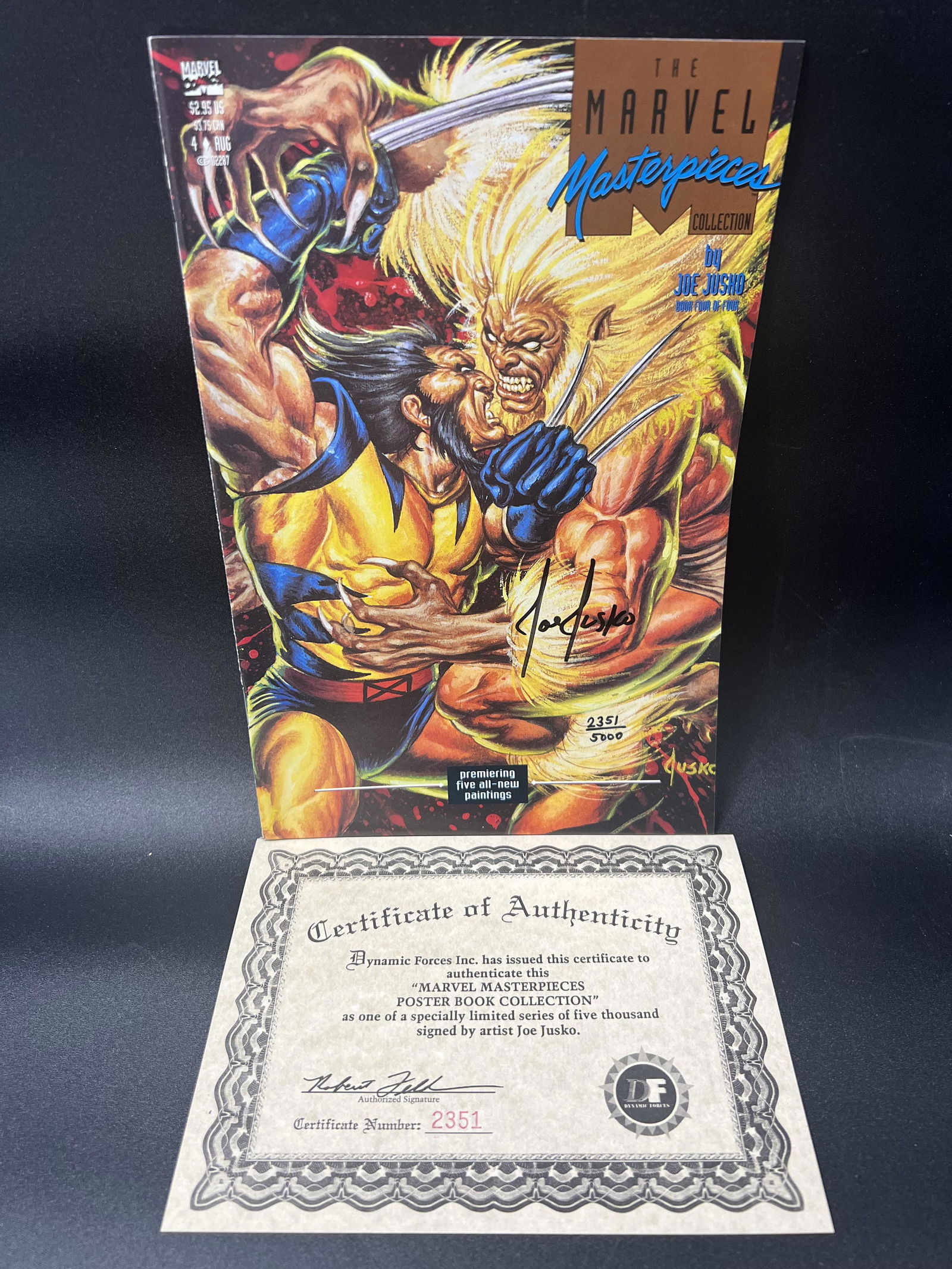 Joe Jusko Signed Marvel Masterpiece No.4
