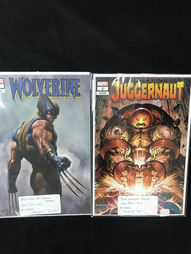 Marvel Comics Wolverine And Juggernaut Low Print Run Variants