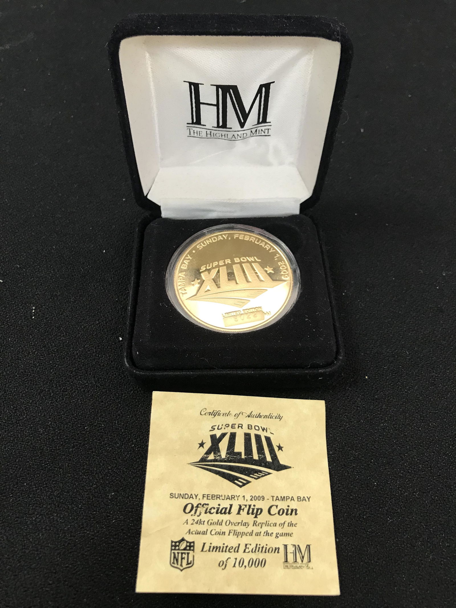 2009 NFL SUPER BOWL XLIII OFFICIAL FLIP COIN - Apr 03, 2023 | Canuck ...