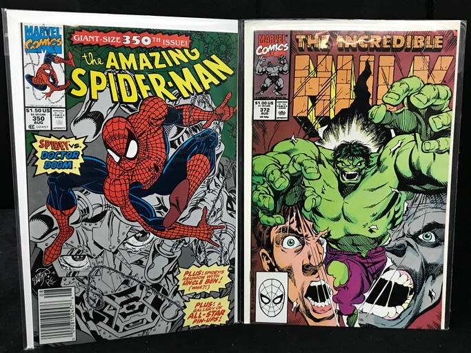 The Incredible Hulk #372 And The Amazing Spider Man #350 ( Marvel Comics)