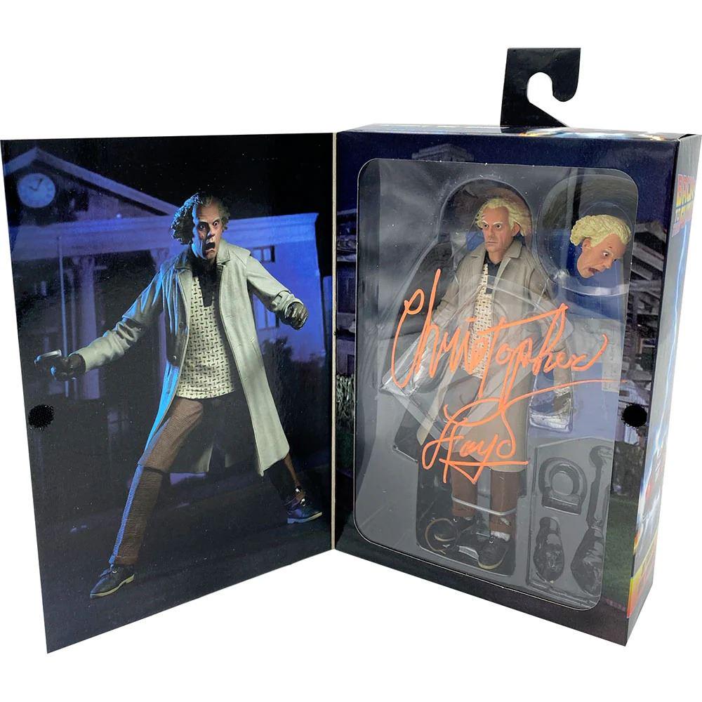 Christopher Lloyd Signed Back To The Future Action Figure (frozen Pond ...