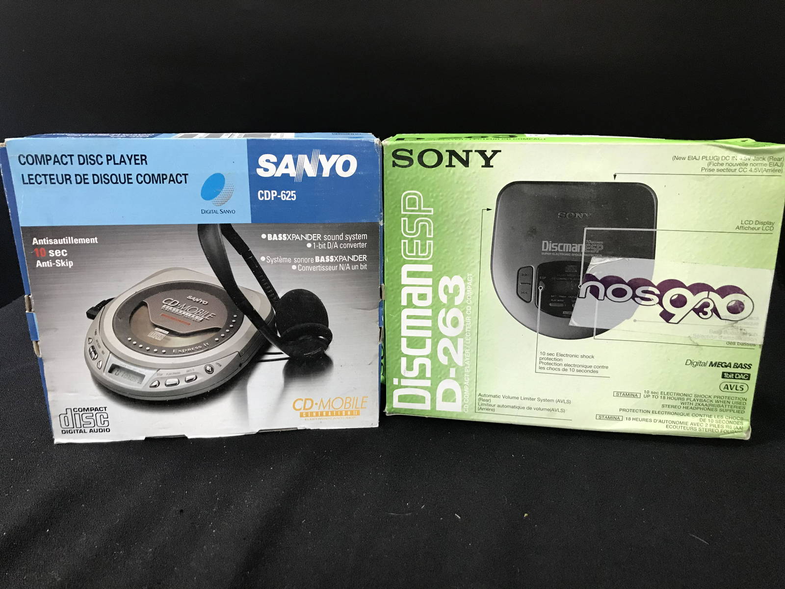 Sanyo And Sony Discmans Both Complete In Boxes Auction