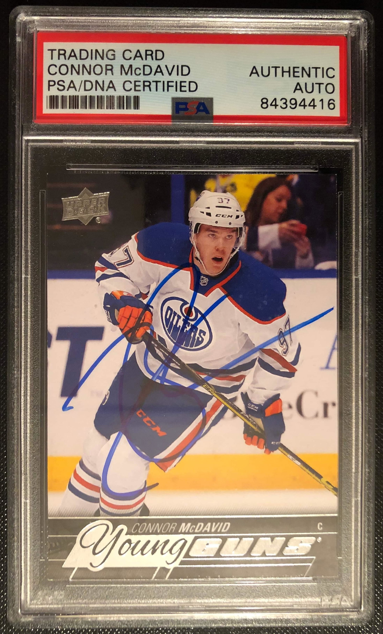 Signed Ud Young Guns Connor Mcdavid (psa Certified)