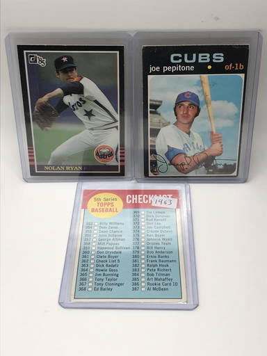 Vintage Baseball Star Card Lot