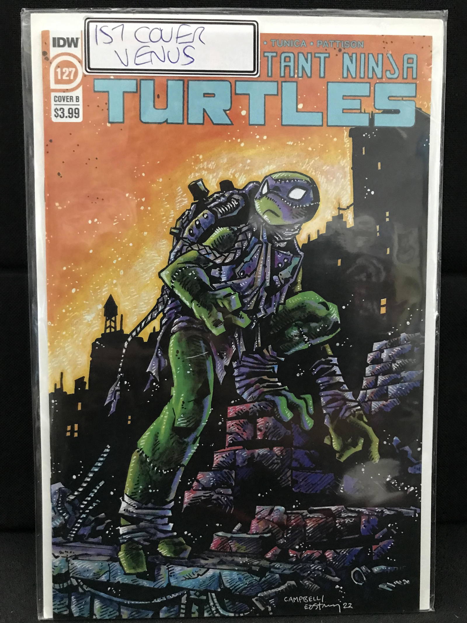 Idw Comics No.127 Teenage Mutant Ninja Turtles (cover B,1st Cover Venus ...