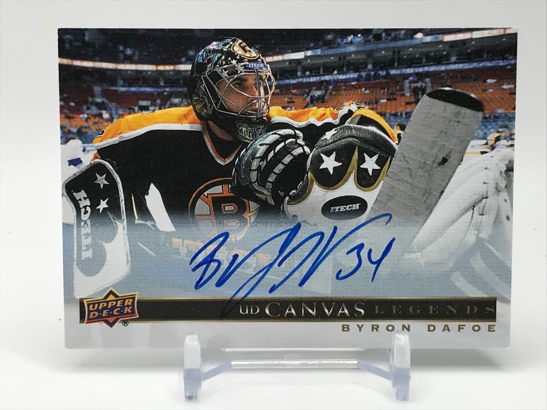 2020-21 Sp Signature Edition Legends No.c-31 Byron Dafoe Ud Canvas ...